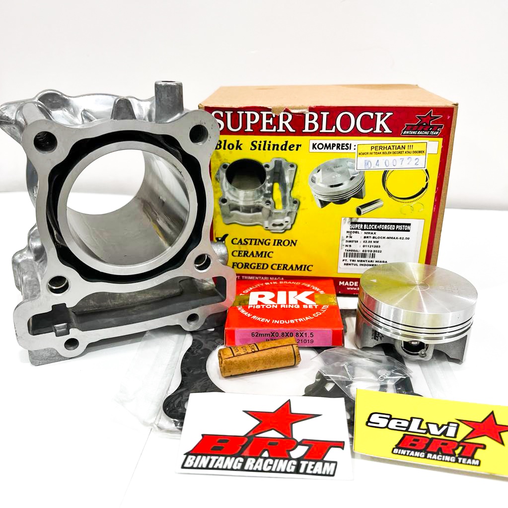 Jual BLOK CAST IRON GEN 2 PENDINGIN GANDA PISTON BRT NMAX AEROX LEXI ...