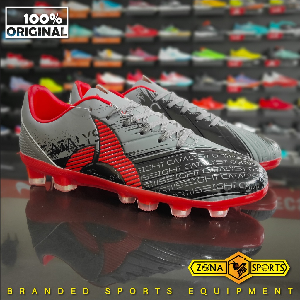 Jual Sepatu Bola Ortus Catalyst Revenge Fg Graphite/Black/Ortred ...