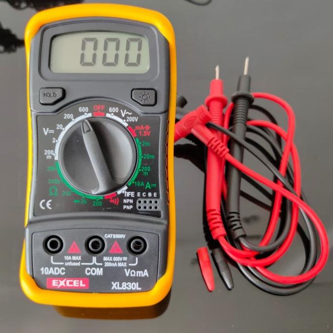 Jual Multimeter Digital Multitester Excel Xl830L Catii Avo Volt Amper ...