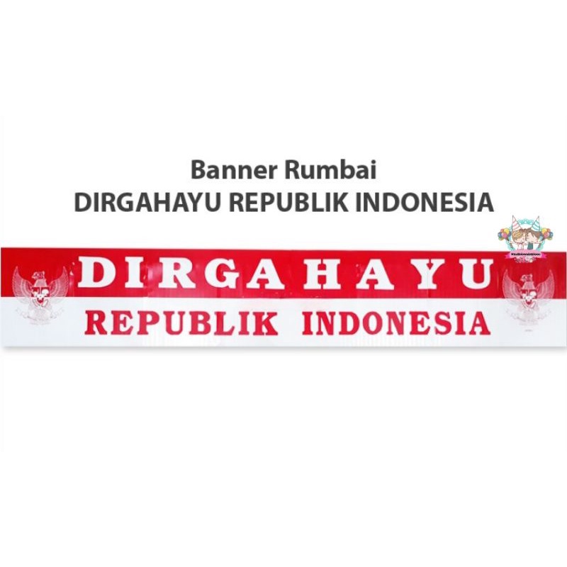 Jual WINDBLOWN BANNER RUMBAI DIRGAHAYU RI MERAH PUTIH DEKORASI 17 ...