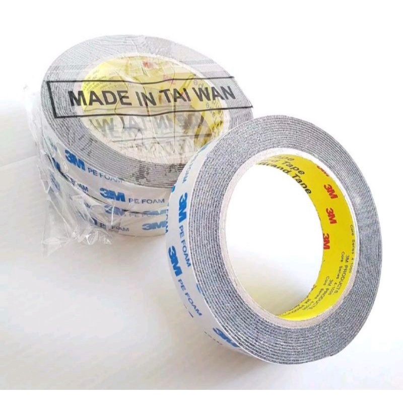 Jual perekat Double Tap 3m PE Foam 2cm 20mm X 5M |isolasi Bb Busa putih ...