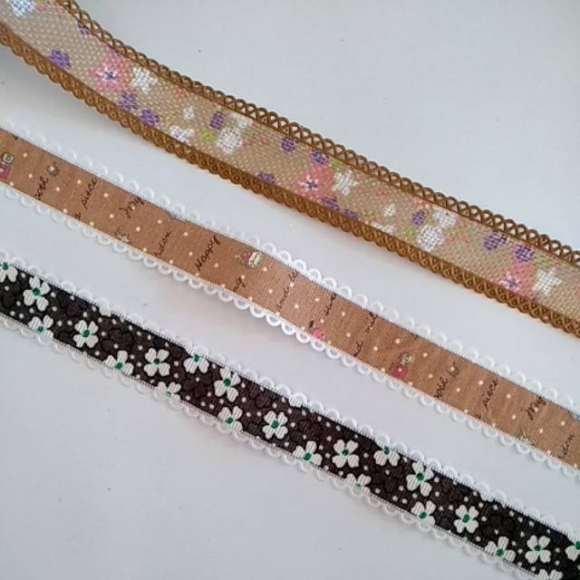 Jual Pita Motif India Ukuran 1" ( 2.5 cm ) | Shopee Indonesia