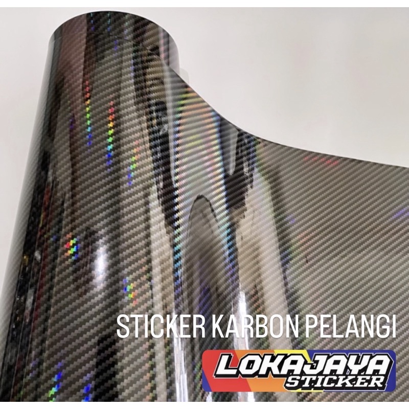 Jual STICKER MOTOR MOBIL CARBON KEVLAR KARBON PELANGI | Shopee Indonesia