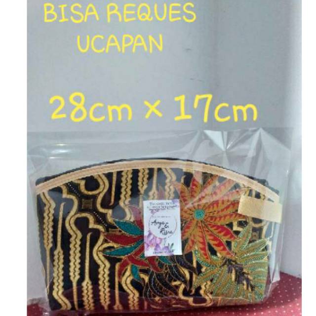 Jual SOUVENIR DOMPET BATIK | DOMPET KOSMETIK/ POUCH MAKE UP ( REQUES ...