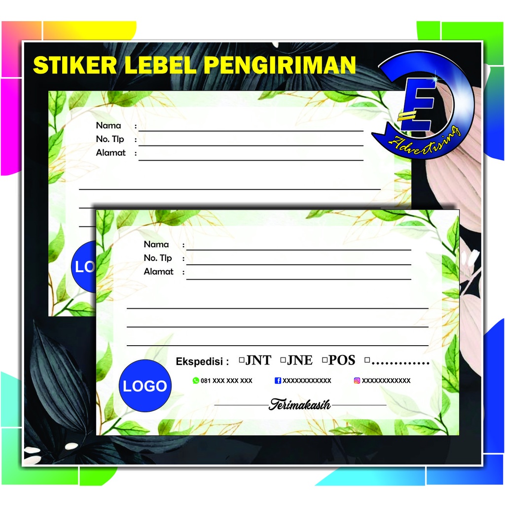 Jual STIKER LEBEL PENGIRIMAN OLSHOP | STIKER LEBEL MURAH | Shopee Indonesia