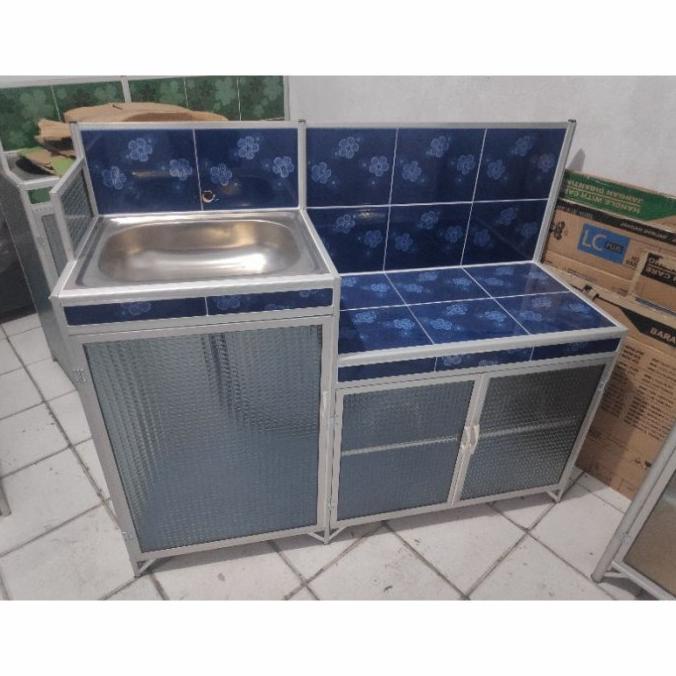 Jual meja kompor wastafel rak kompor wastafel meja cuci piring rak ...