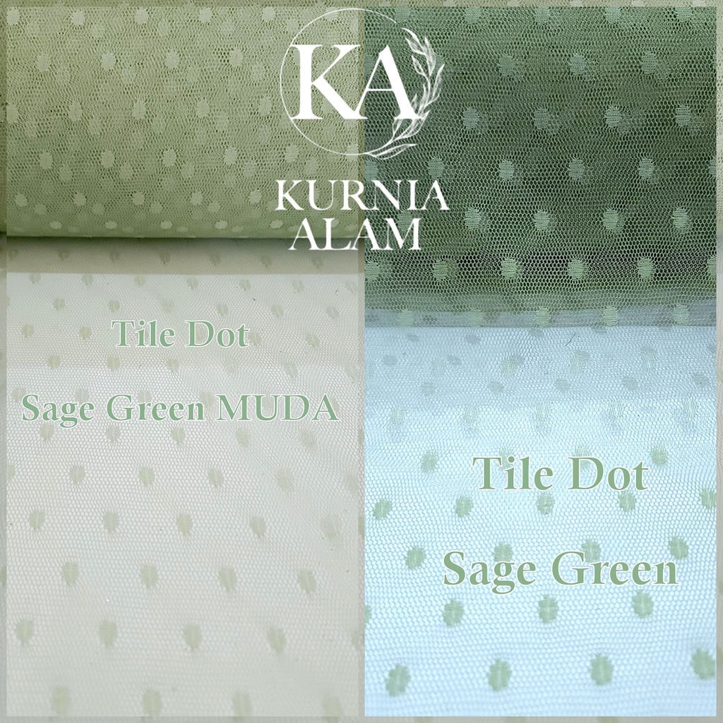 Jual Kain Tile Tulle DOT bahan Tile Bintik Halus Lembut Meteran dan 0.5 ...