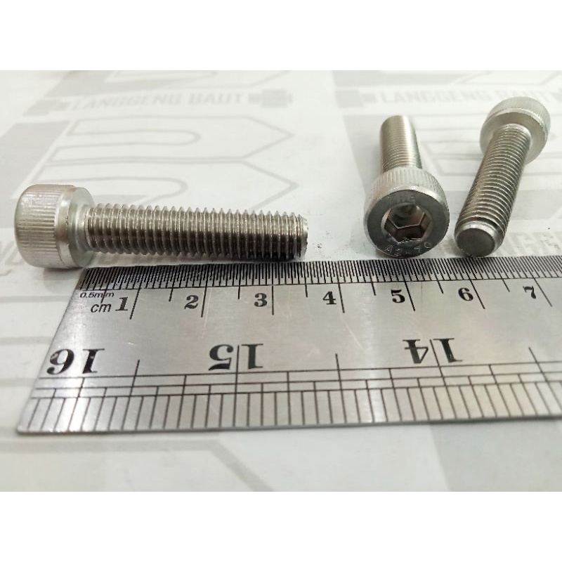 Jual Baut L Stainless M8 X 35 (3,5cm) THE A2-70 M8x35 | Shopee Indonesia