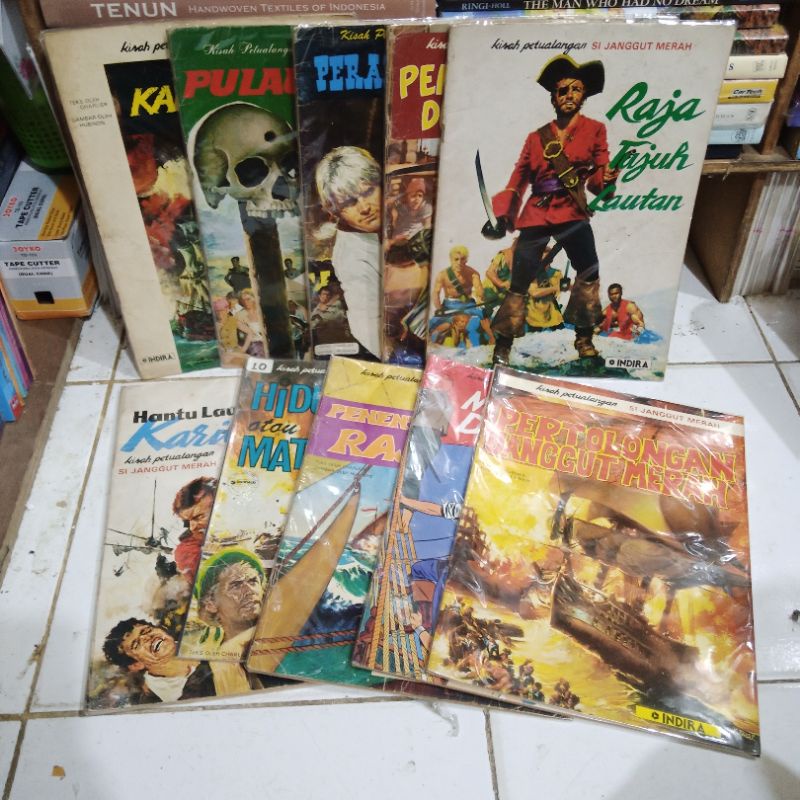 Jual komik kisah petualangan si janggut merah set | Shopee Indonesia