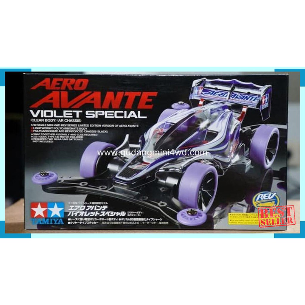 Jual Tamiya #95062 Miini 4WD Aero Avante Violet Special - AR Chassis ...