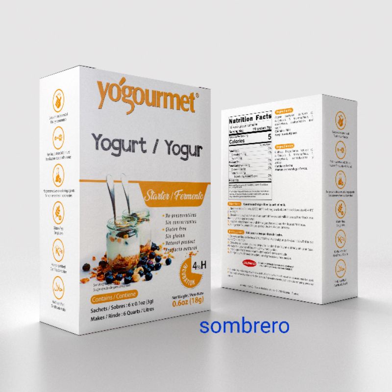 Jual Bibit Yoghurt Kering / Dried Yogurt Starter Yogourmet Import Asli ...