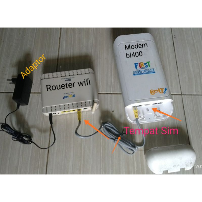 Jual paket modem bolt bl400 outdoor unlock 4g lte plus router wifi ...