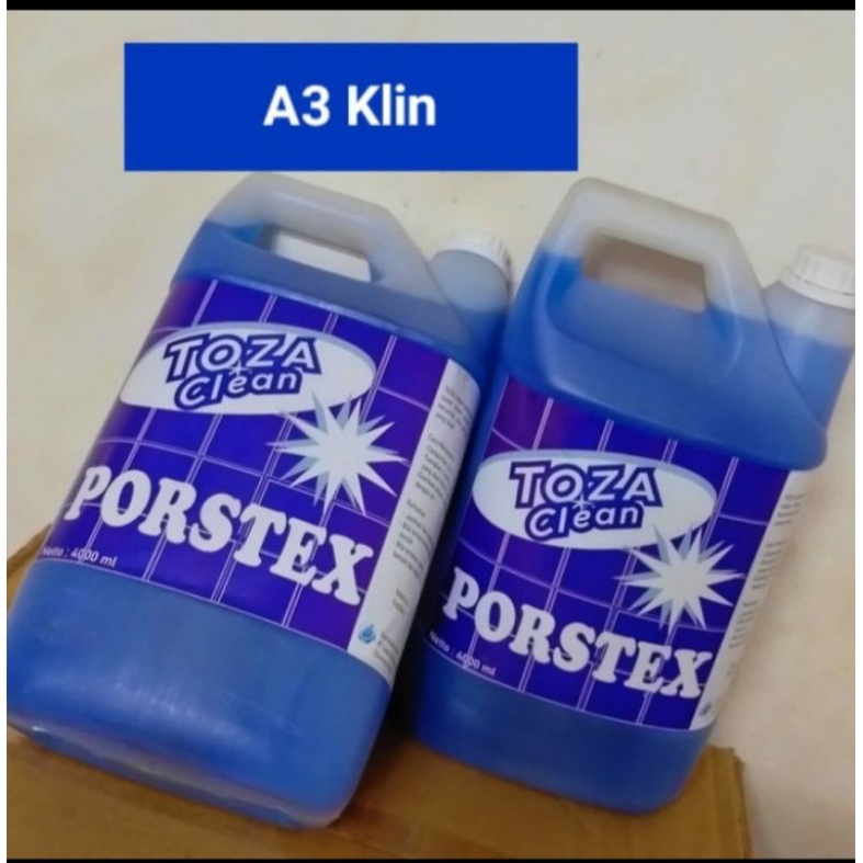 Jual Toza Porstex Cairan Pembersih Toilet, Lantai, Semen 4 liter ...