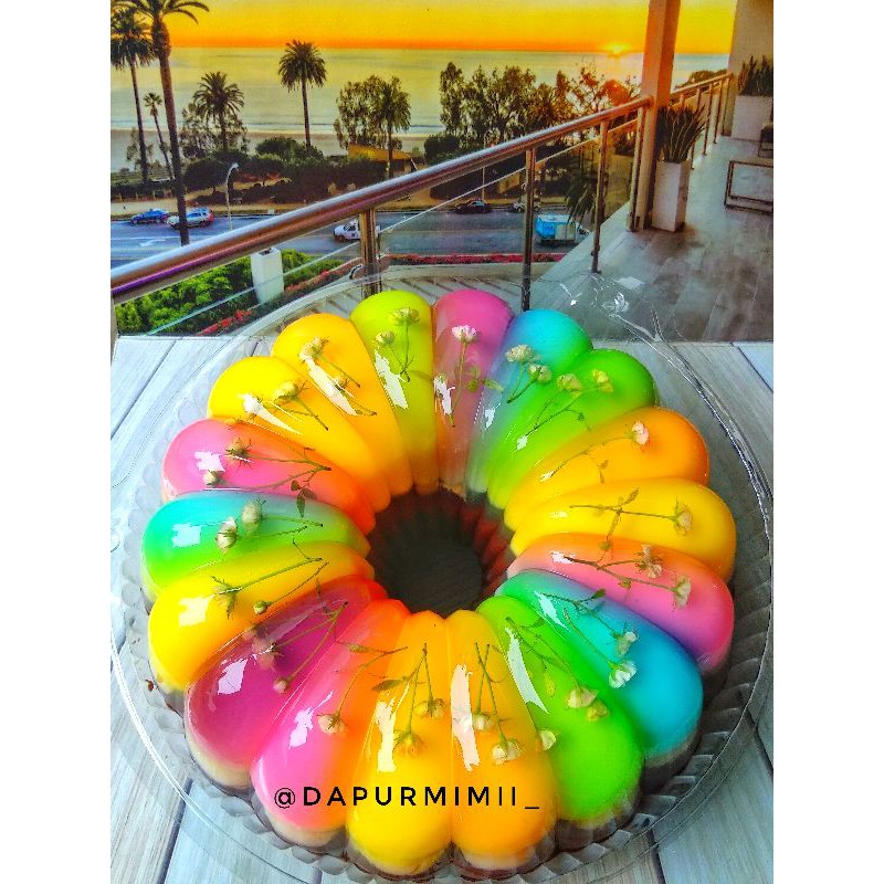 Jual PUDING PELANGI bunga baby rose edible flowers | Shopee Indonesia