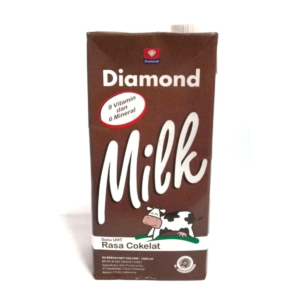 Jual Susu Diamond UHT Chocolate 1 Liter | Shopee Indonesia