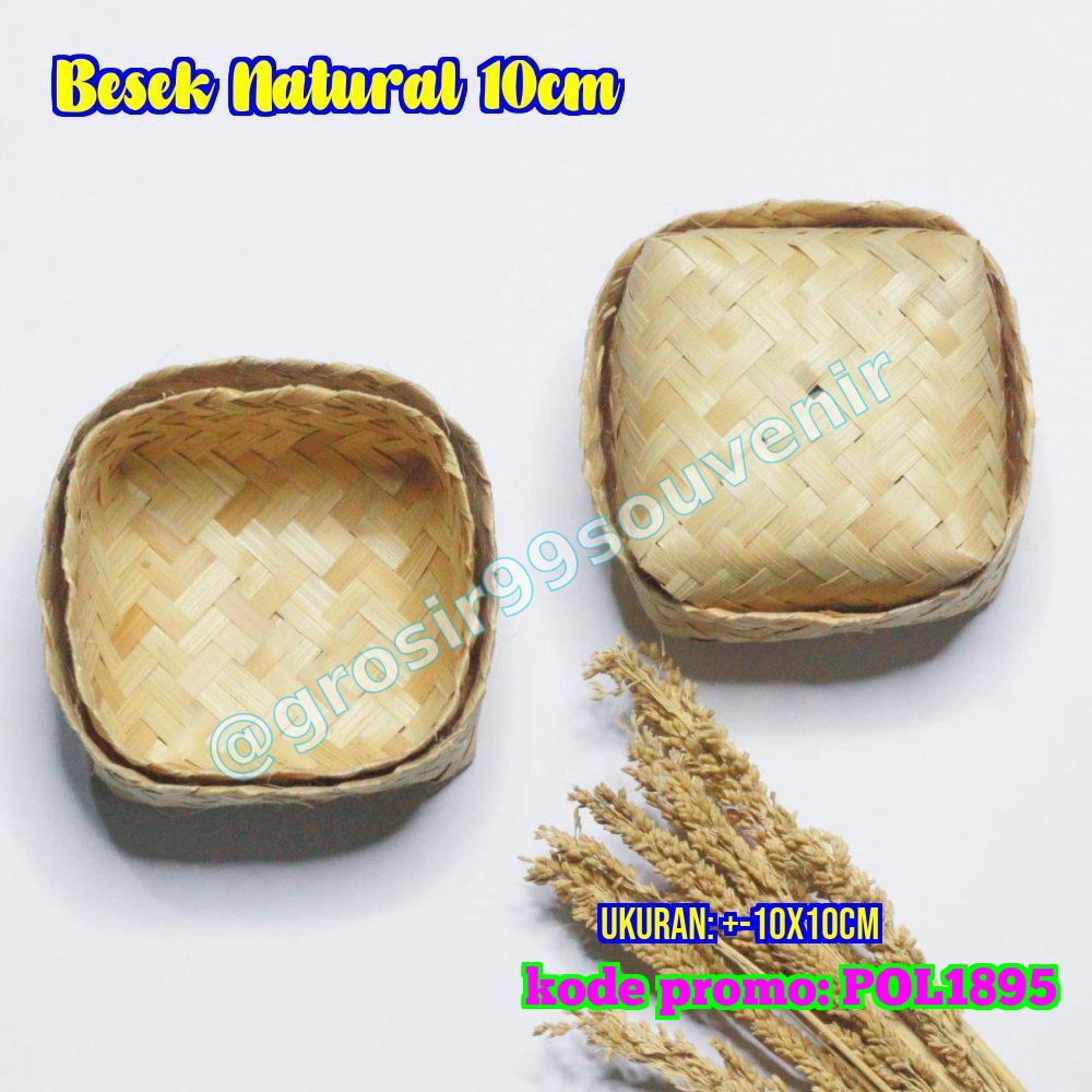 Jual Besek Anyaman Bambu 10x10cm | Shopee Indonesia