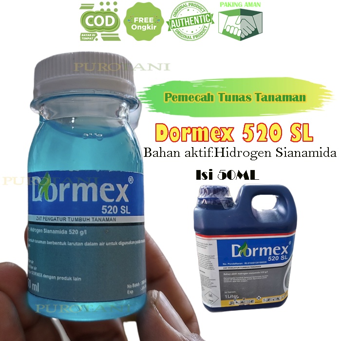 Jual Dormex 520 SL Pemecah Tunas Tanaman Anggur Anggrek Apel hydrogen cyanamide hidrogen ...