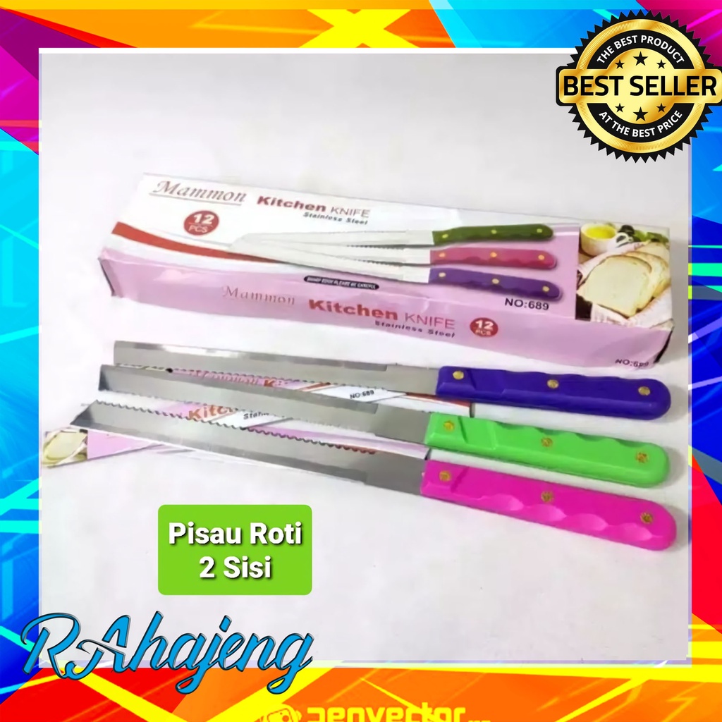 Jual Pisau Roti 2 Sisi Warna | Shopee Indonesia