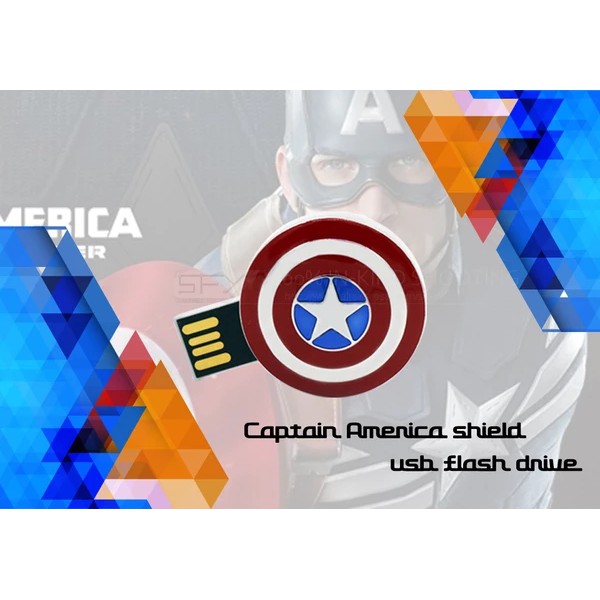 Jual [Spot & COD] Portable dan praktis Captain America USB 2.0 4GB 8GB ...