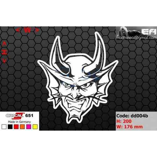 Jual ea cutting sticker / decal Code: dd004b ( demon, devil / iblis ...