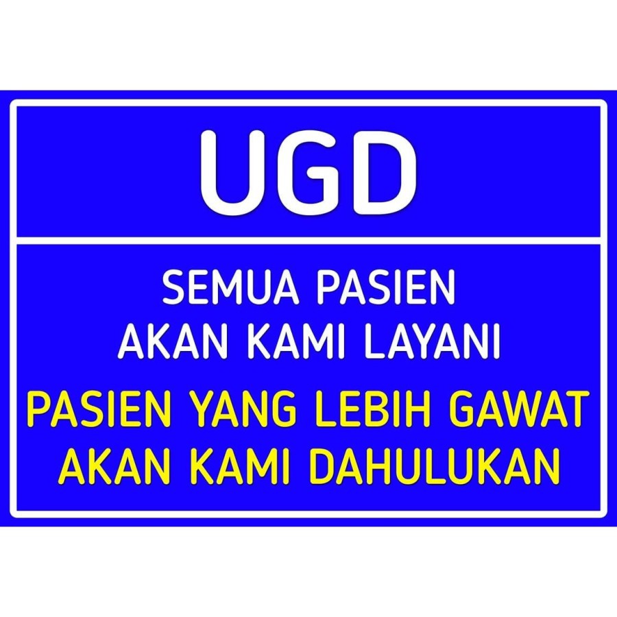 Jual STIKER VINYL UGD, UK A4 BISA CUSTOM UKURAN | Shopee Indonesia