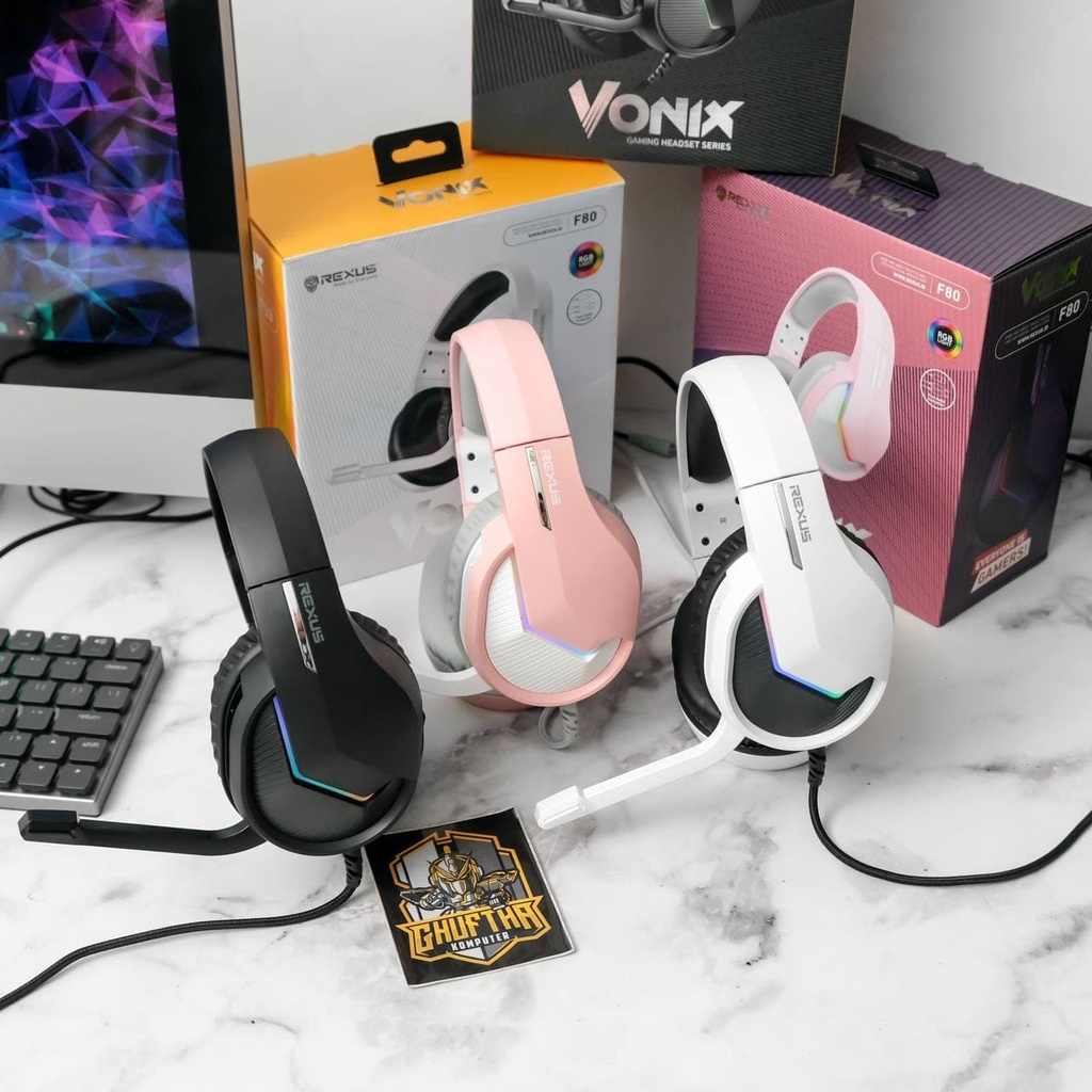 Jual Headset Gaming Rexus Vonix F80 | Shopee Indonesia