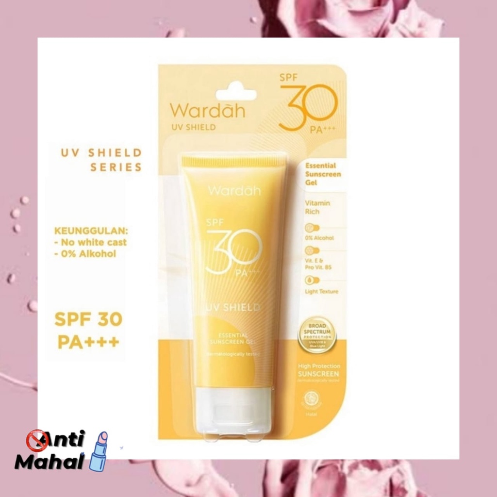 Jual Wardah UV Shield Essential SUNSCREEN Gel SPF 30 PA +++ 40 ml / Sunscreen Wajah | Shopee ...