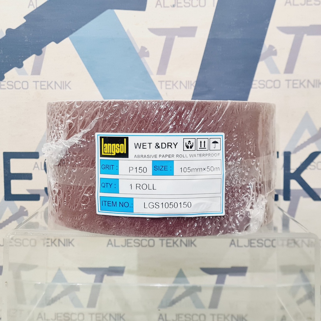 Jual LANGSOL AMPLAS METERAN GRIT 150 TAHAN SUPER THINNER | Shopee Indonesia