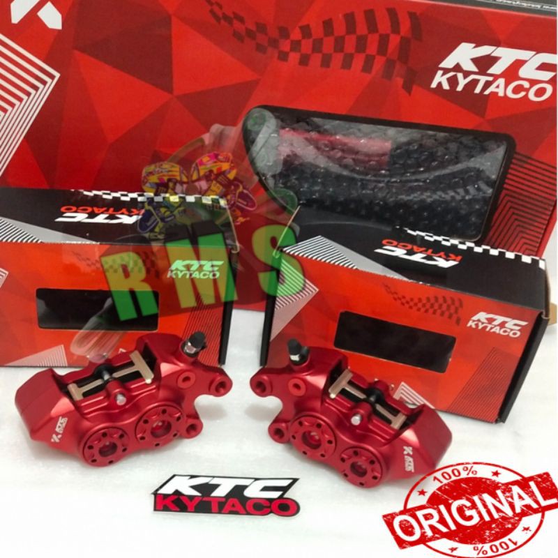 Jual Kaliper rem KTC Kytaco KMR Kanan kiri 4 Piston MTF set Kaliper Caliper Ktc kanan kiri 4 ...