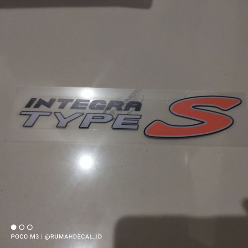 Jual Sticker Honda Integra Decals samping | Shopee Indonesia