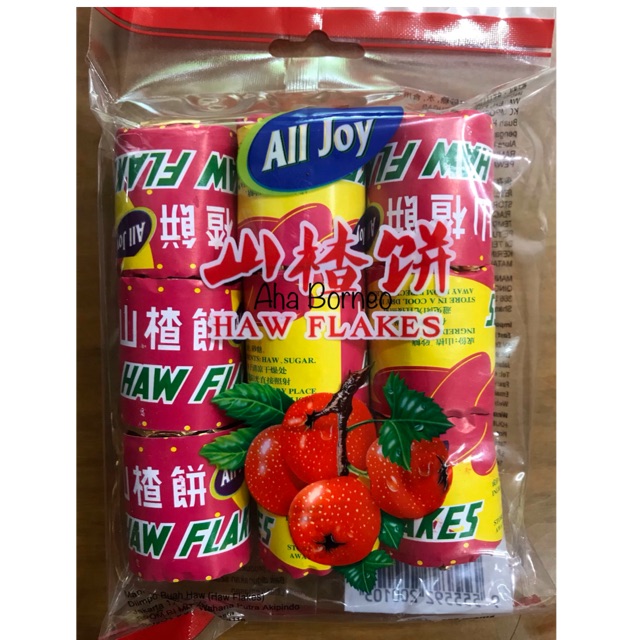 Jual Haw Flakes Sancapiang 9pcs All Joy / Manisan Sanca Hawflakes ...