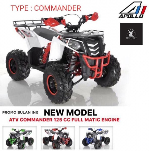 Jual Motor Bensin ATV Apollo Commander 125cc Full Matic | Shopee Indonesia