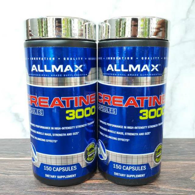 Jual Allmax Creatine 3000 150 Capsules Creatine Monohydrate Kapsul ...
