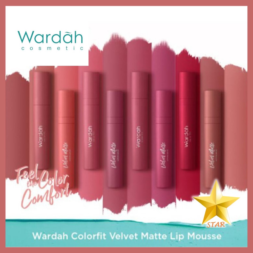 Jual AS Wardah Colorfit Velvet Matte Lip Mousse Lip Cream Color Therapy ...