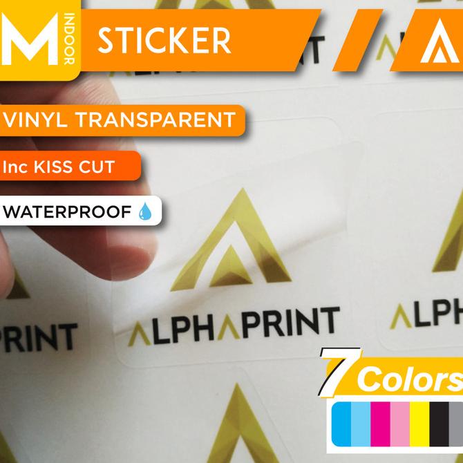 Jual FREE ONGKIR Sticker Custom Vinyl Transparan / Bening (Print & Cut ...
