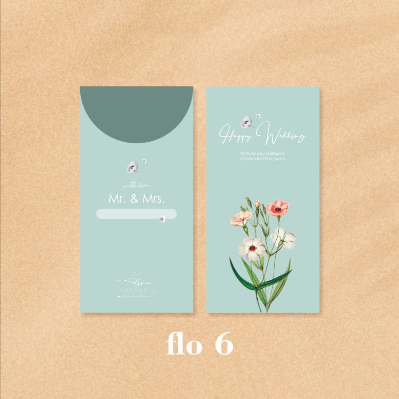 Jual [FLO SERIES] CUSTOM NAMA Amplop Kondangan / Amplop Wedding ...