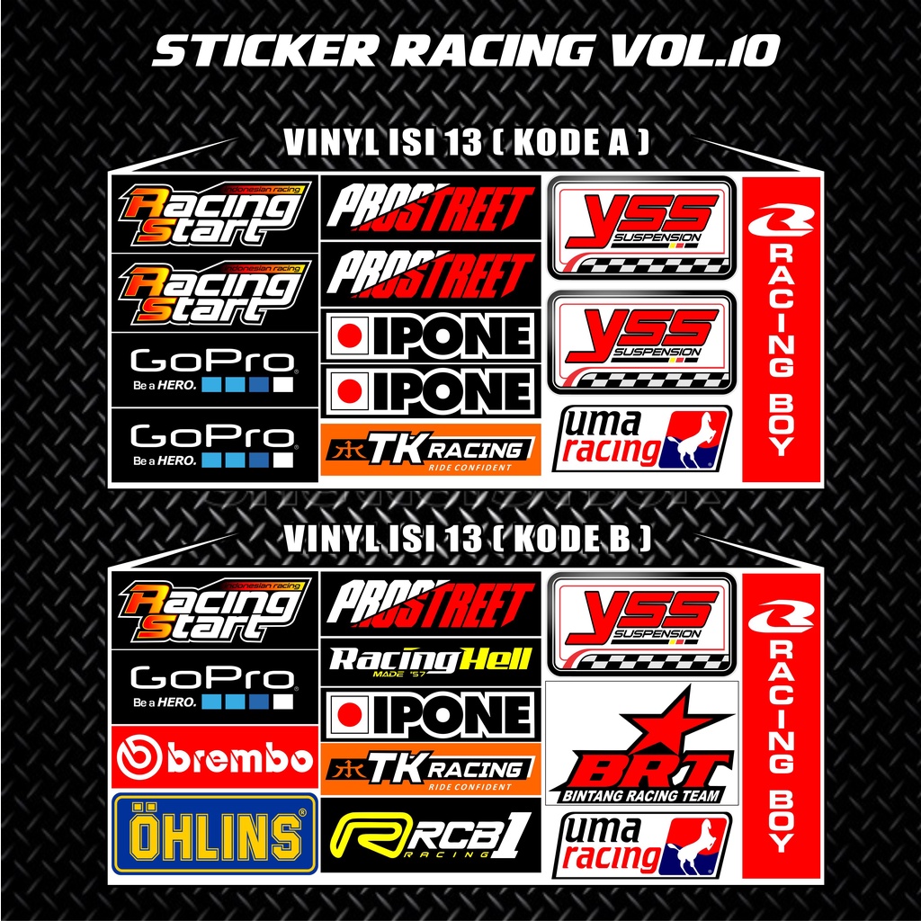Jual STICKER RACING PACK STIKER RACING | Shopee Indonesia