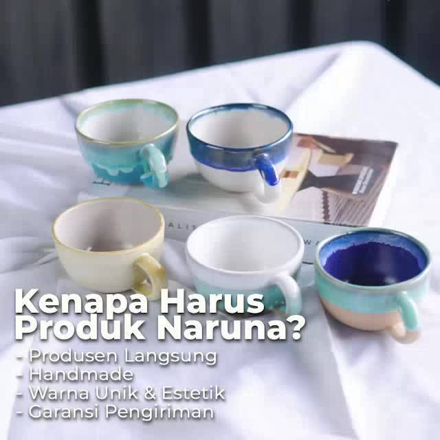 Jual Naruna Cangkir Keramik Handle Cappucino | Shopee Indonesia