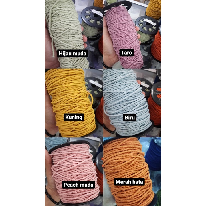 Jual ( 5 METER ) TALI ELASTIK KOREA ULIR / TALI KARET ULIR ELASTIS GIGI ...