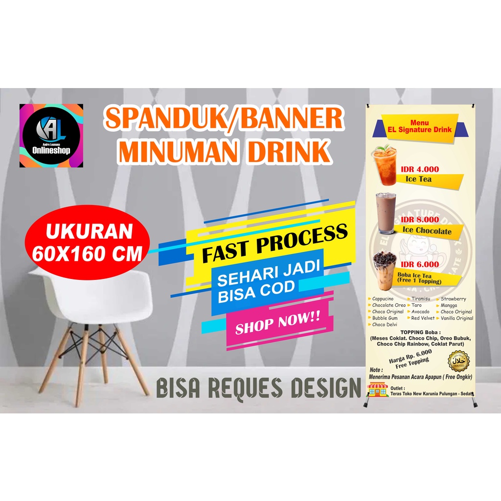 Jual Spanduk, Banner Minuman Drink | Shopee Indonesia