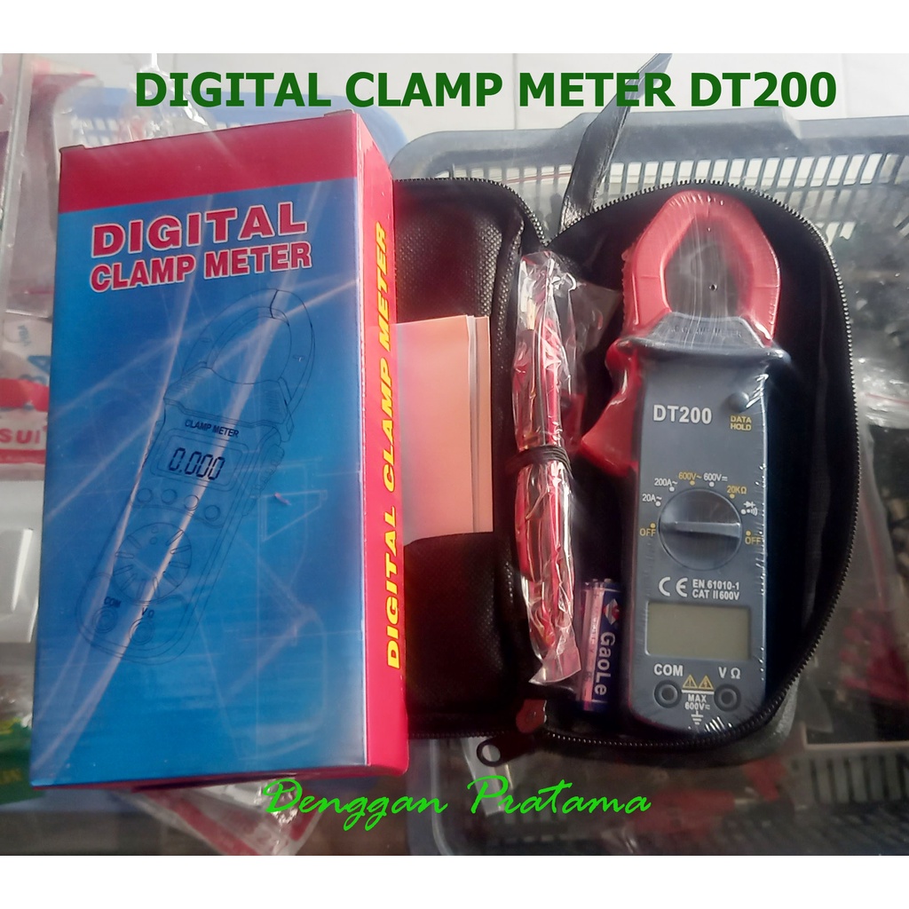 Jual TANG AMPER DT200/ DIGITAL CLAMP METER DT-200/MULTIMETER DT 200 ...