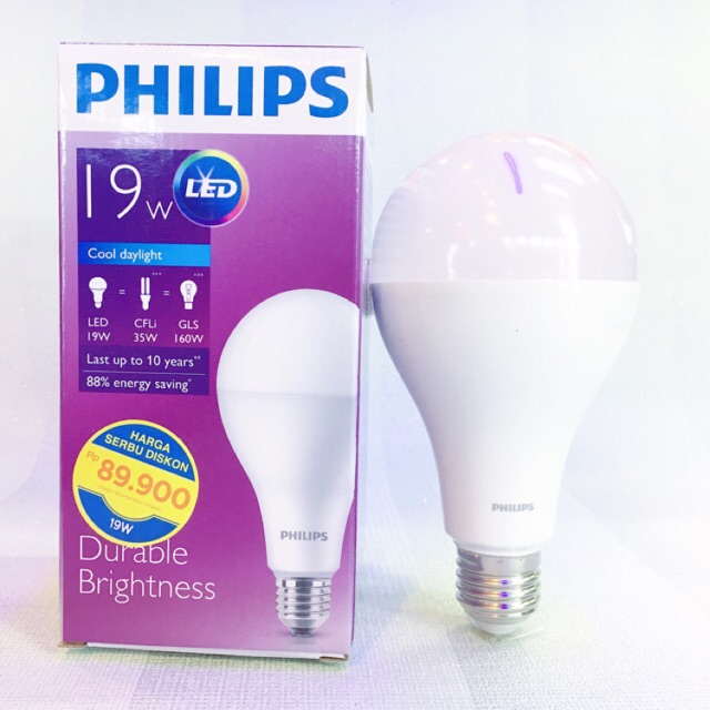 Jual PHILIPS Lampu Bohlam LED / LED BULB 19W | Shopee Indonesia