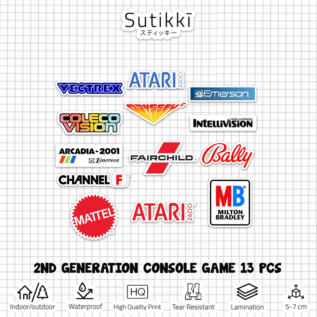 Jual Sutikki | Sticker Pack Logo 2nd Generation Video Game Console ...
