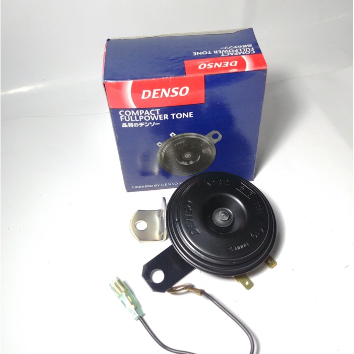 Jual Klakson Denso Disc Single 12 V + Kabel Dan Braket | Shopee Indonesia