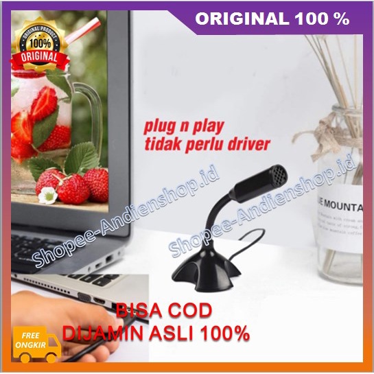 Jual Mini Michrophone USB Mic Mini USB Portable 100% ASLI | Shopee ...