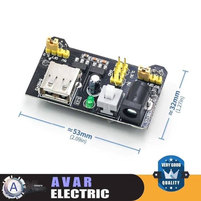 Jual Breadboard Power Supply Module 5v 3 3v Mb 102 Protoboard Hitam