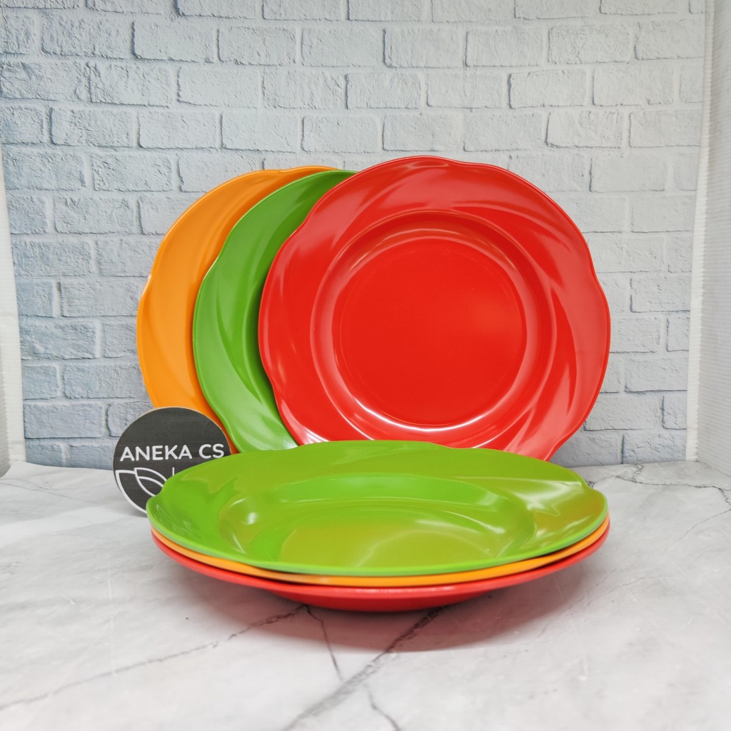 Jual Piring Makan Melamin 9 inch - Piring Bunga Melamin - M6109 ...