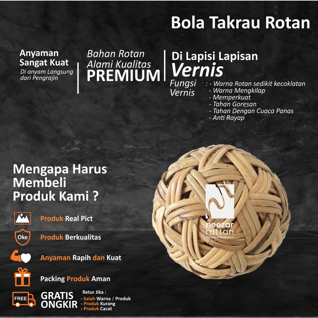 Jual Bola Sepak Takraw dari Rotan asli Harga murah Bagus | Shopee Indonesia