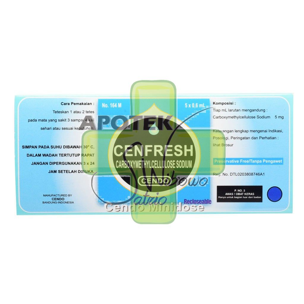 Jual OBAT TETES IRITASI MATA KERING CENDO CENFRESH MINIDOSE 0,6ML ...