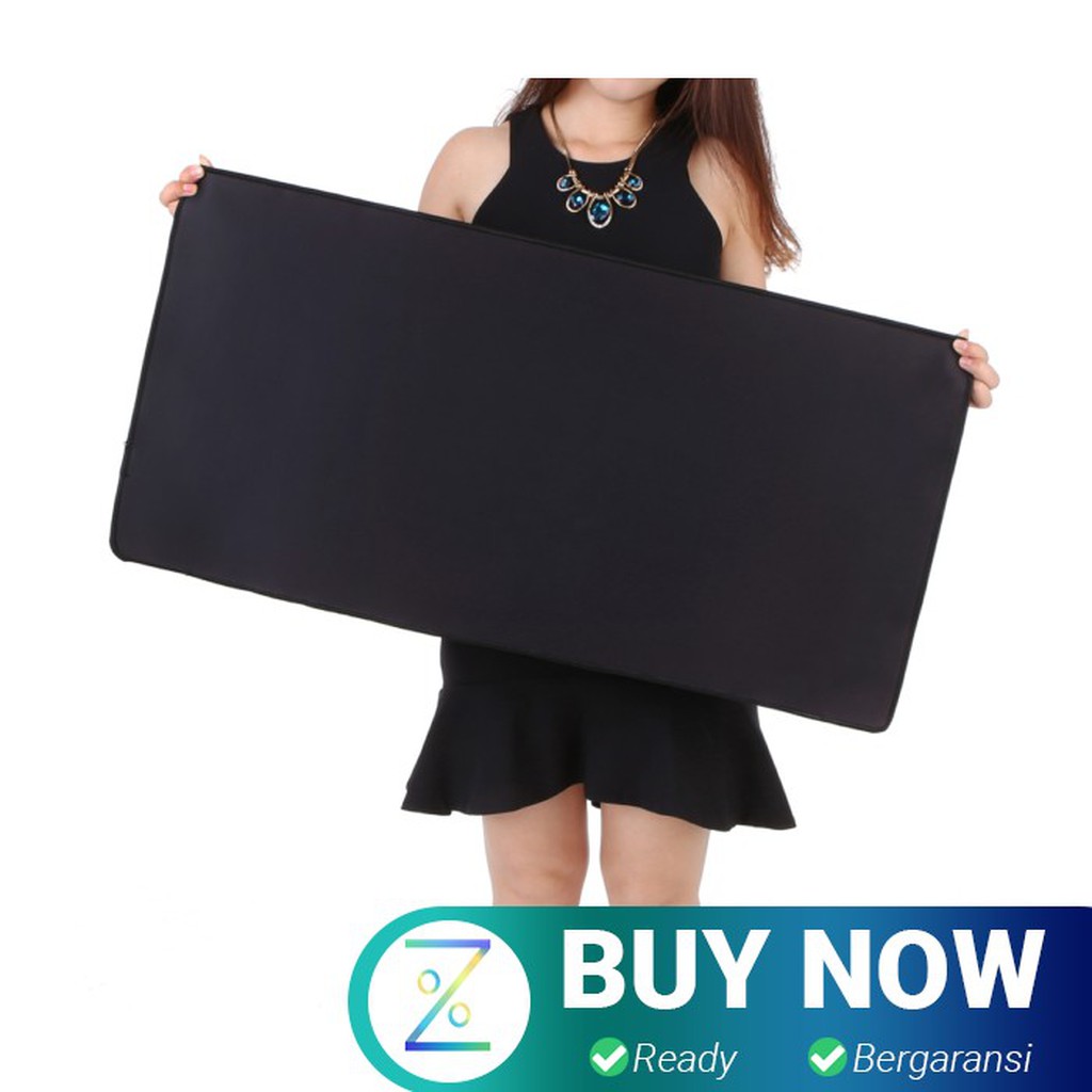Jual Gaming Mouse Pad XL Desk Mat Polos 300 x 800 mm - MP001 - Black ...
